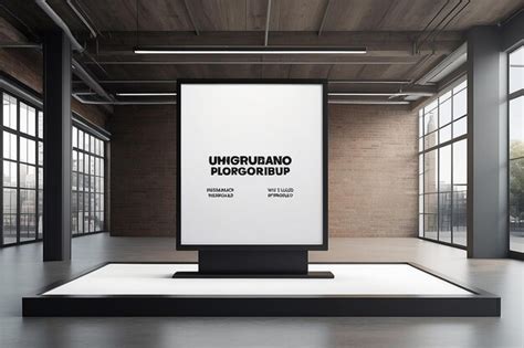 Digital Playground Interactive Display Mockup Con Espacio Blanco En