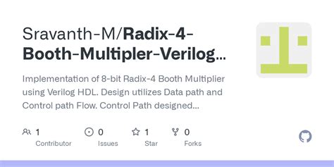 Github Sravanth Mradix 4 Booth Multipler Verilog Hdl Implementation