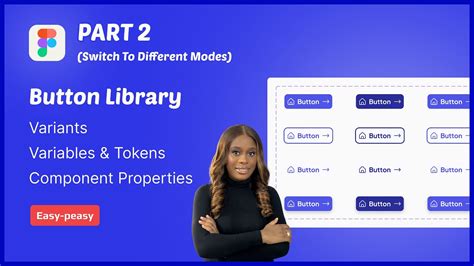 Button Library In Figma Using Component Variants And Variable Modes Part 2 Figma Tutorial