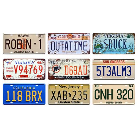 My Vintage License Plate Metal Tin Sign Plaque For Bar Pub Club Garage