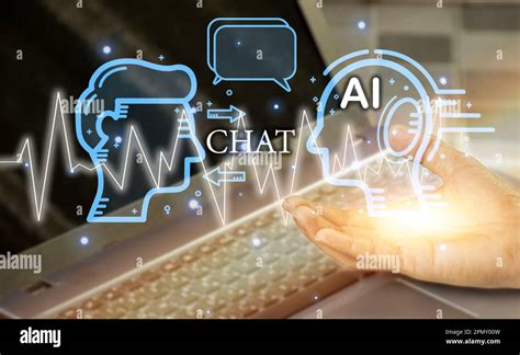 Hand Touch Digital Chatbot To Access Data And Information In Online