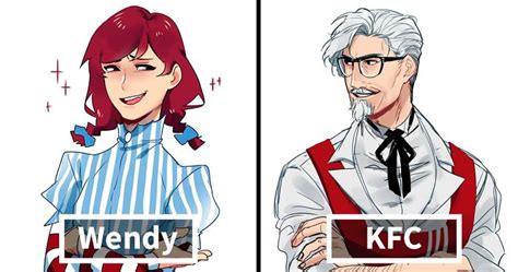 Illustrator Reimagines Fast Food Mascots As Anime Characters And Now Everyone Wants To Read
