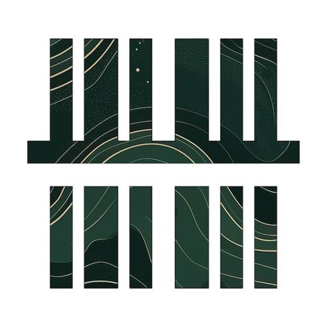 Photo Icons Barcode Scan Icon Green Marble Gold Texture Premium Ai