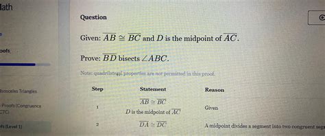 Solved QuestionGiven Bar AB B Ar BC And D Is The Chegg Com