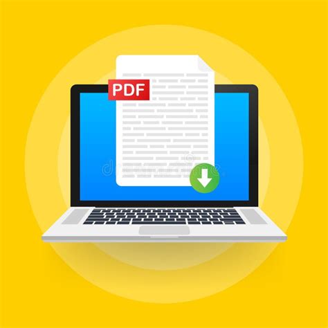 download css button on laptop screen downloading document concept file with css label and down