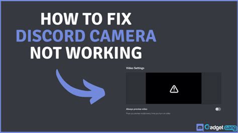 How To Fix Discord Camera Not Working DETAILED Guide
