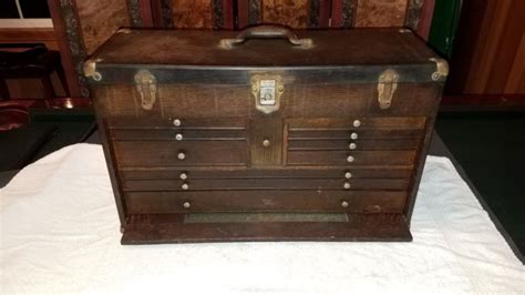 Vintage H Gerstner And Sons Machinist Tool Box Drawer Oak Model Antique Price Guide