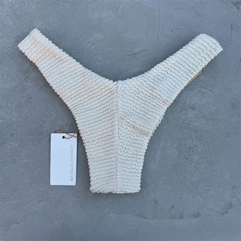 Pearl Textured Bia Metal Bikini Bottom Mybrazilianshop