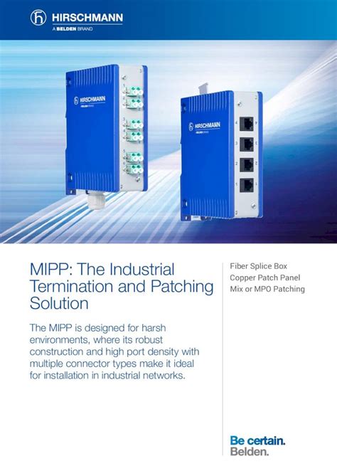 pdf mipp the industrial termination and patching park assets