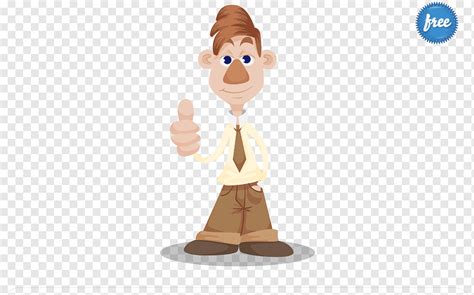 엄지 손가락을 포기하는 사무실 남자 Png Pngwing