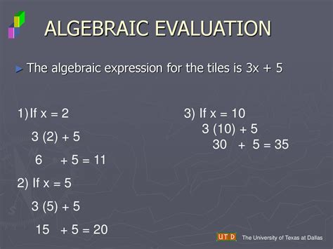 Algebra Tiles The University Of Texas At Dallas Ppt Download
