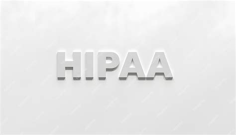 Hipaa Regulations Isolated With White Highlights Premium Ai Generated