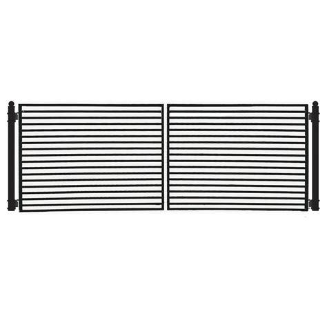Aleko Steel Dual Swing Driveway Gate Milan Style And Reviews Wayfair
