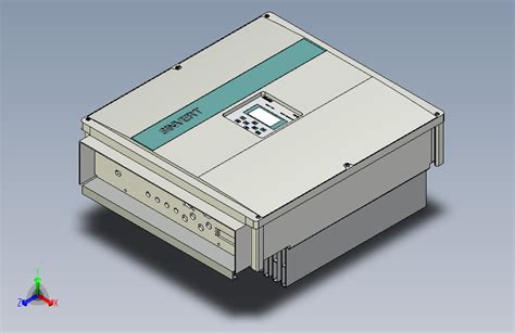 光伏逆变器模型step模型图纸下载 懒石网