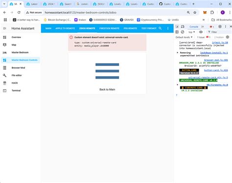 Help Please Custom Element Doesn T Exist Firemote Universal Remote