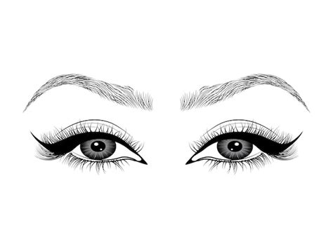 Eyelashes Sketch Vectors And Illustrations For Free Download