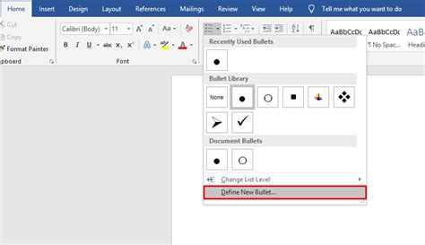 How To Create Cool Custom Bullet Point In Microsoft Word The Tech Basket Images And Photos Finder