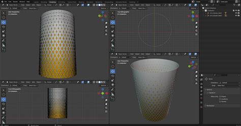 Parametric Diamond Pattern Cylinder Model Turbosquid 2287530