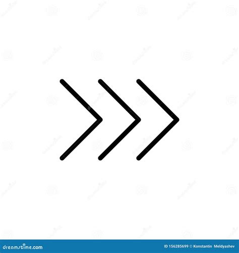 Arrow Next Icon Simple Thin Line Outline Of Arrows Icons For Ui And