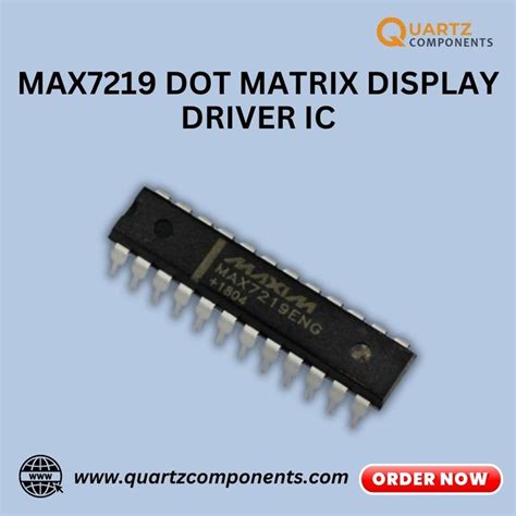 Elevate Your Led Displays With The Max7219 Dot Matrix Display Driver Ic Perfect For Controlling