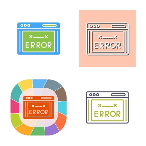 Error Code Vector Icon 34577610 Vector Art At Vecteezy