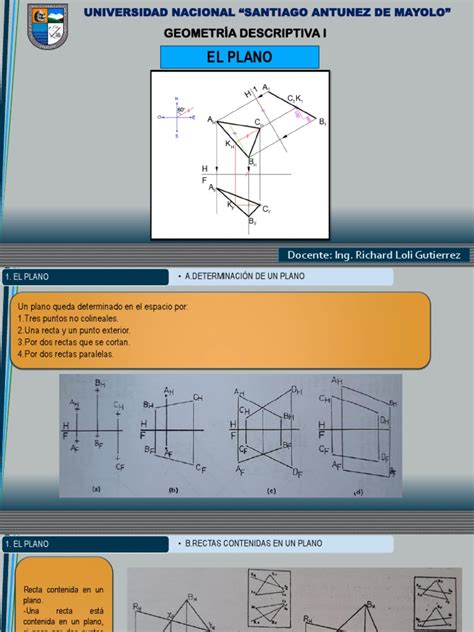 El Plano Diapositivas Pdf Pendiente Geometria Plana