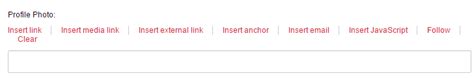 how to programatically update a general link field in a custom user