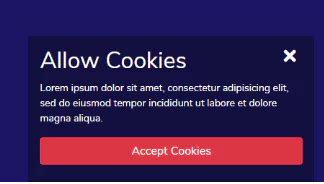 Bootstrap Cookie Consent Examples