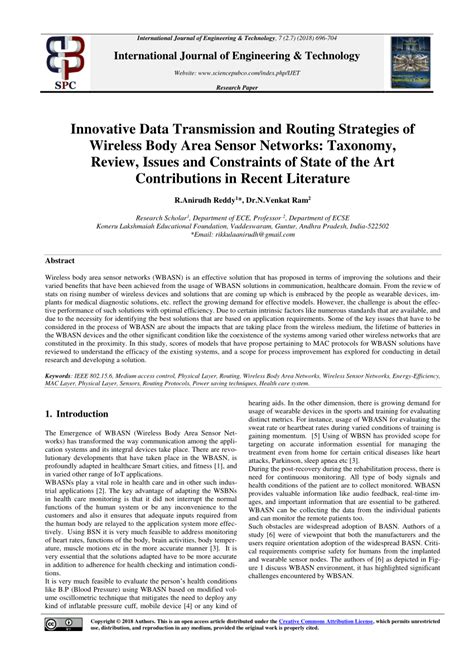 Pdf Innovative Data Transmission And Routing Strategies Of Wireless Body Area Sensor Networks