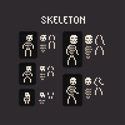 Skeleton Pixel Art By Nineslime On Deviantart