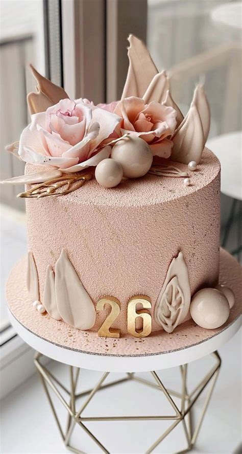 Delicate Pink Birthday Cake For A Special Celebration