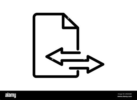 Transfer Icon Suitable For Web Site Design App User Interfaces Line Icon Style Simple