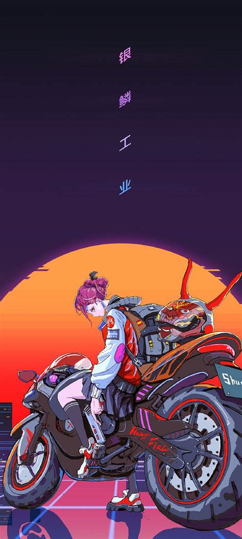 Motorcycle Anime Girl Wiring Work