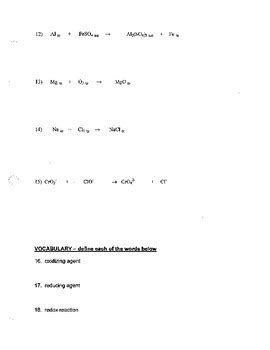Oxidation Reduction Reactions By Science And The Big Ideas TpT