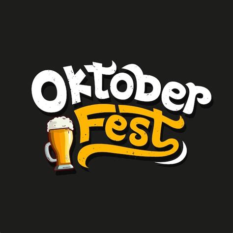 Premium Vector Oktoberfest Beer Folk Festival Vector Typography
