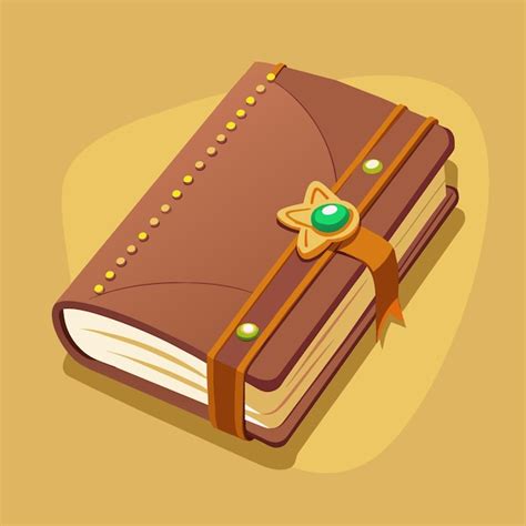 Premium Vector Handmade Leather Journal Vector Graphics Illustration Eps Source File Format