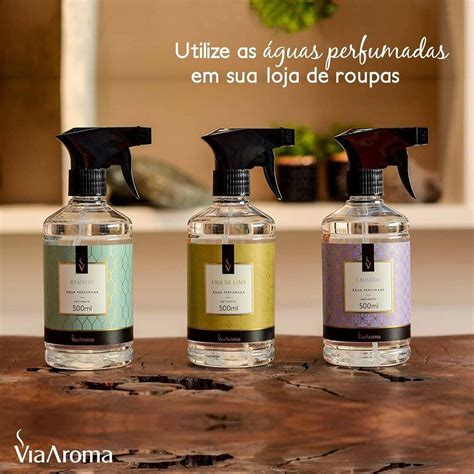 Água Perfumada Vanilla Baunilha para Tecidos Via Aroma ml Loja Lemis