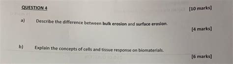 Question 4 10 Marks A Describe The Difference
