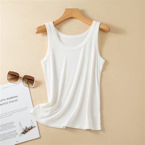 Camisole Womens Summer Pure Cotton Bottoming Shirt Sleeveless Anti