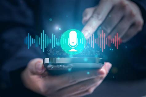 Record Icon Technology Style Smartphone Recording Voice Sound Stock