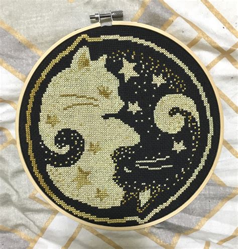 Fo Yin And Yang Sleeping Cats Pattern By Xandra Stitch Rcrossstitch