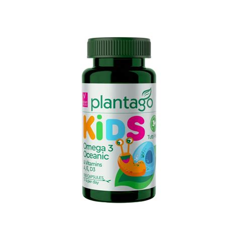 Омега-3 рыбий жир для детей с витаминами Plantago Omega 3 Oceanic KIDS ...