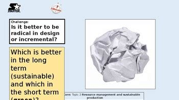 Green Design IB DT By Design And Engineering Resources TPT