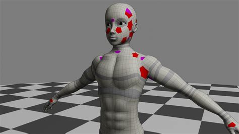 Male Body Topology 3d Model Cgtrader