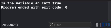 How To Programmatically Check If Variable Type Is Int In Swift