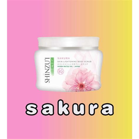 Shinzui Skin Lightening Body Scrub 200g Matsu Kirei Hana Myori
