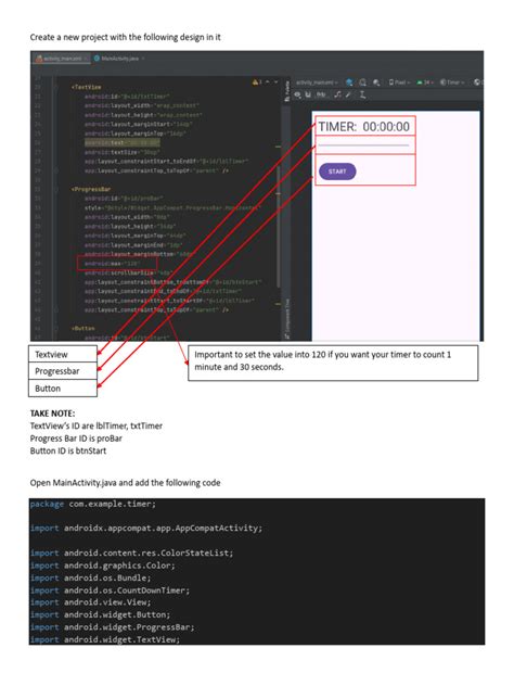 How To Create A Timer In Android Application Pdf Android Operating