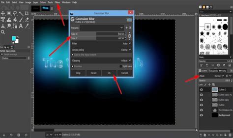 How To Add A Neon Glow Effect To Text In Gimp Glow Effect Neon Glow