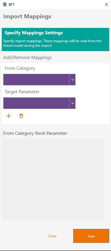 Import Mappings Naviate Bimfire
