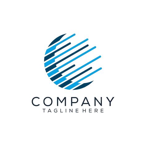 Premium Vector Global Tech Logo Design Illustration